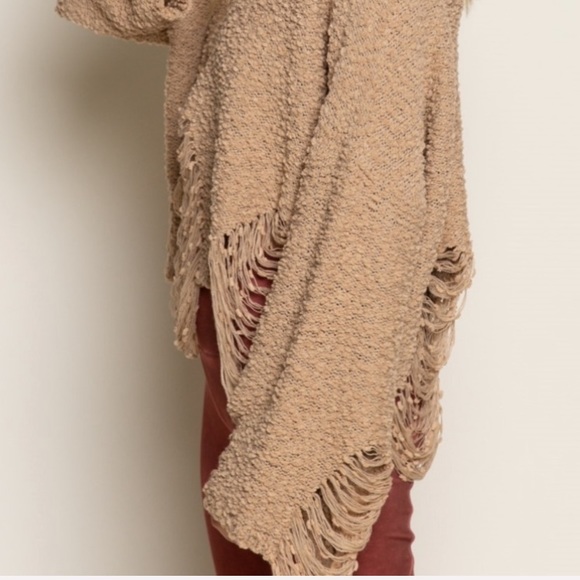 POL | Sweaters | Pol Latte Popcorn Distressed Sweater | Poshmark